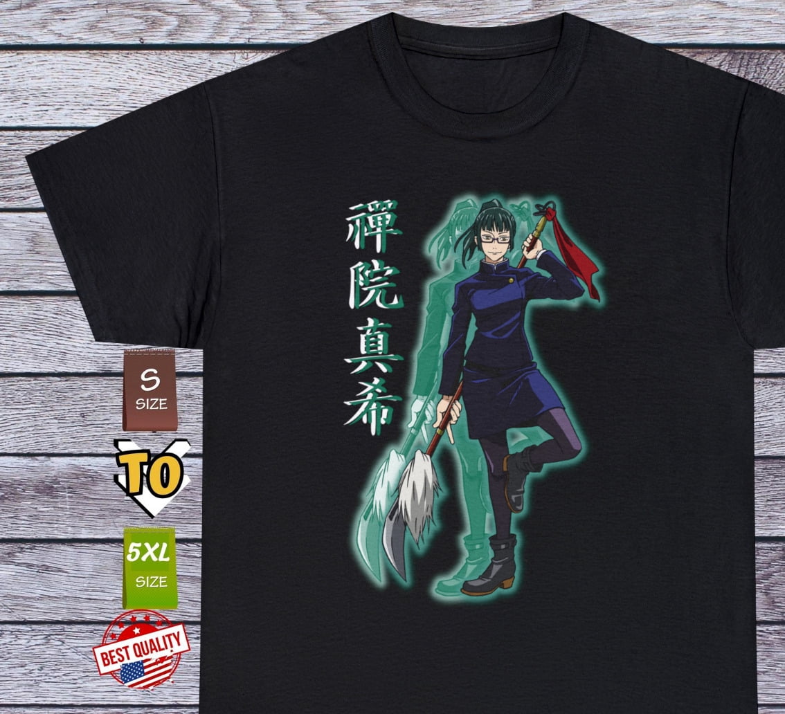 Waifu Girl Maki T Shirt Jujutsu Kaisen Anime Clothing Cosplay Manga ...