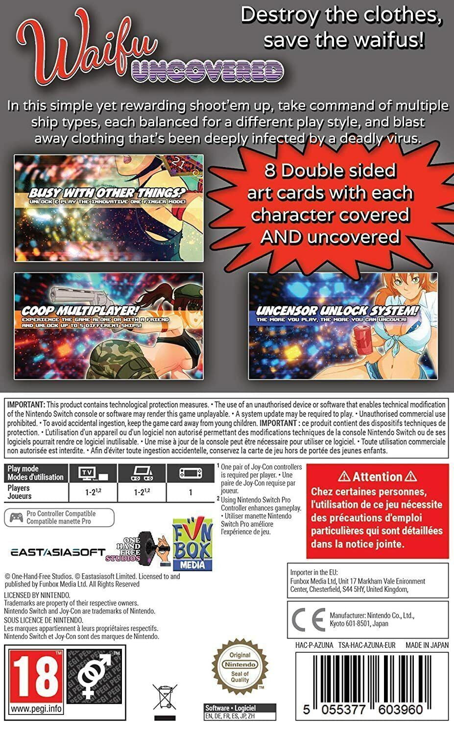 Waifu Uncovered - Nintendo Switch [Anime RPG FunBox Media 8 Characters ...