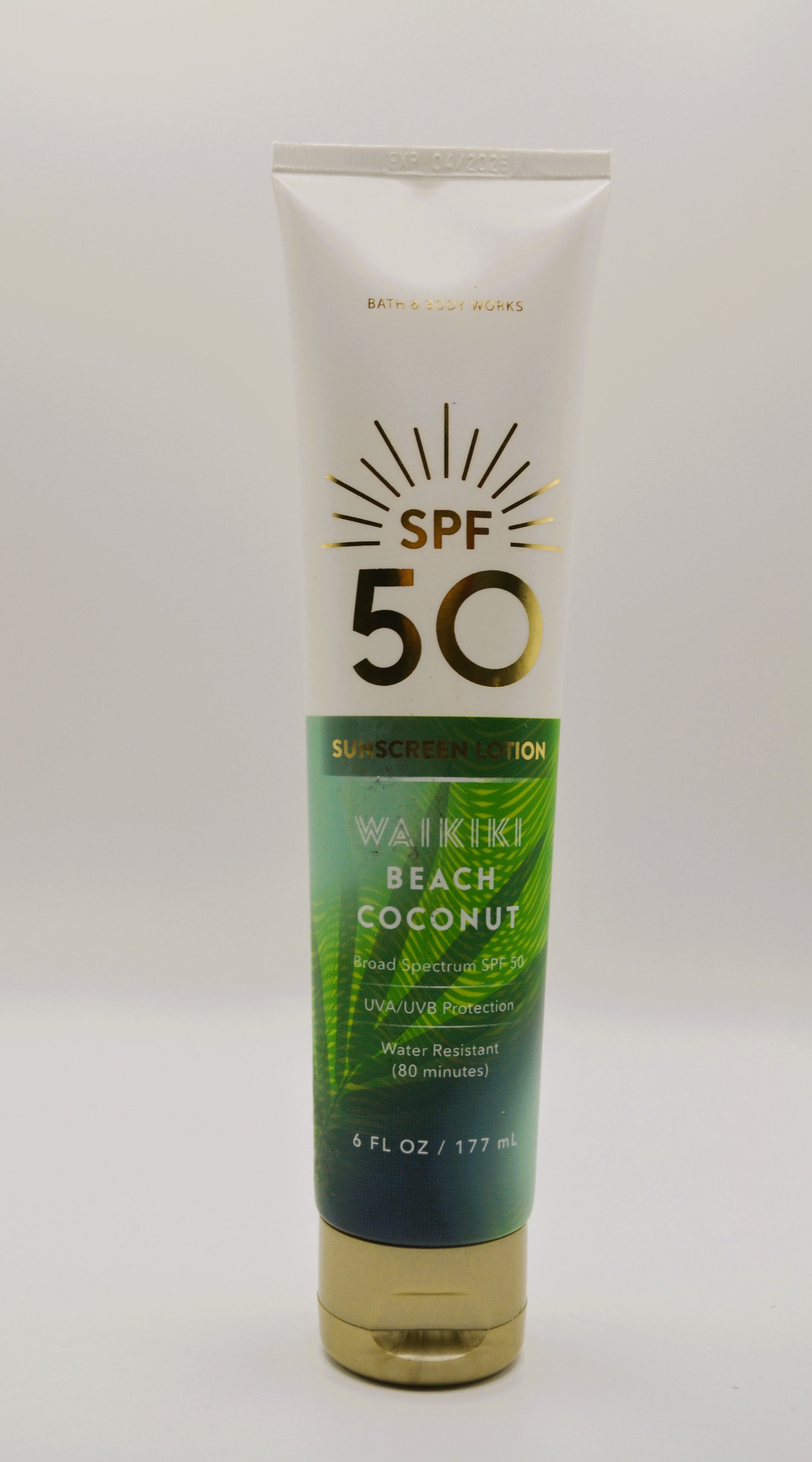 Waikiki Beach Coconut Sunscreen Lotion by Bath and Body Works | 6 FL OZ ...