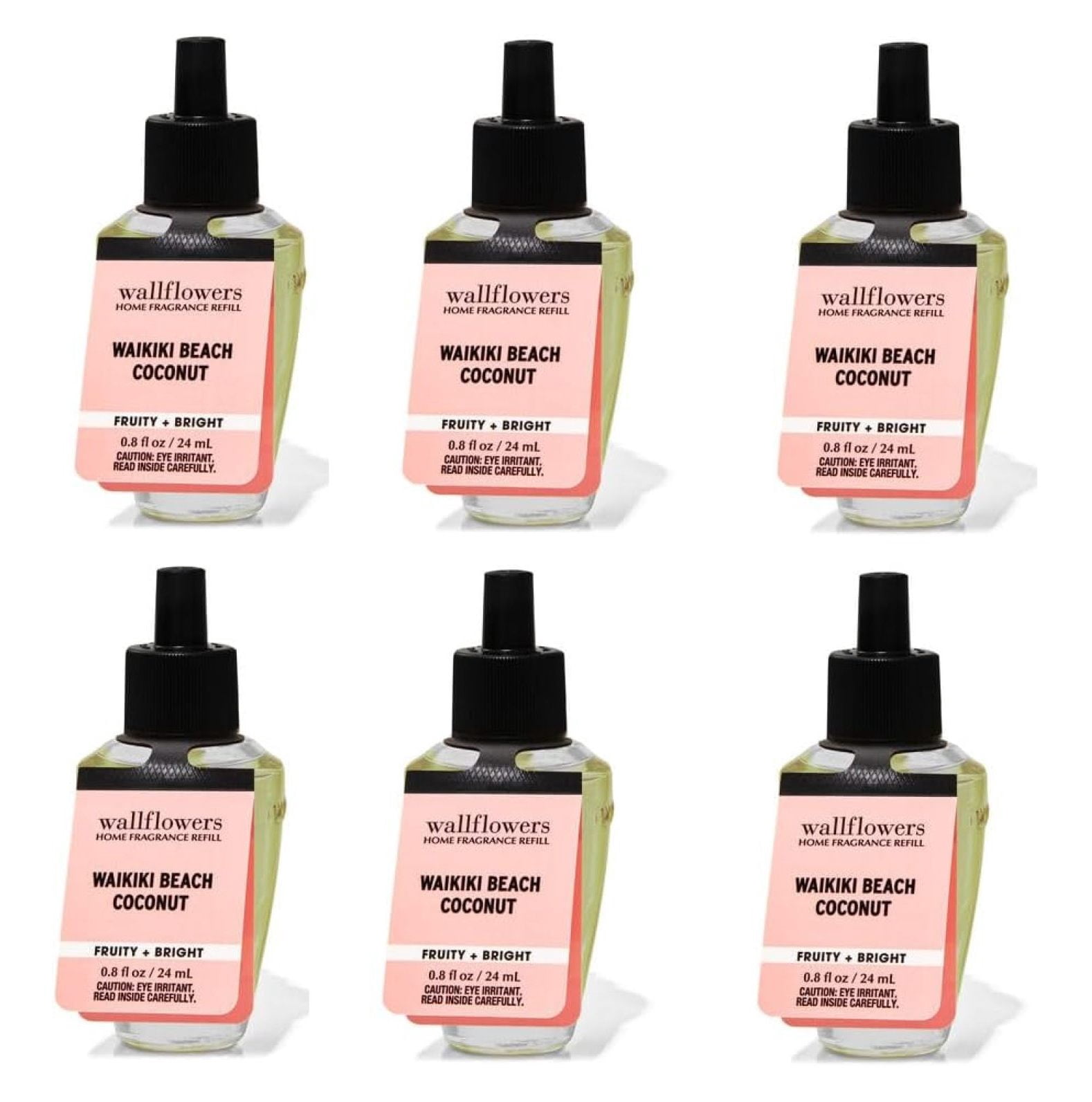 Waikiki Beach Coconut Wallflowers Fragrance Refill 6 pack - Walmart.com