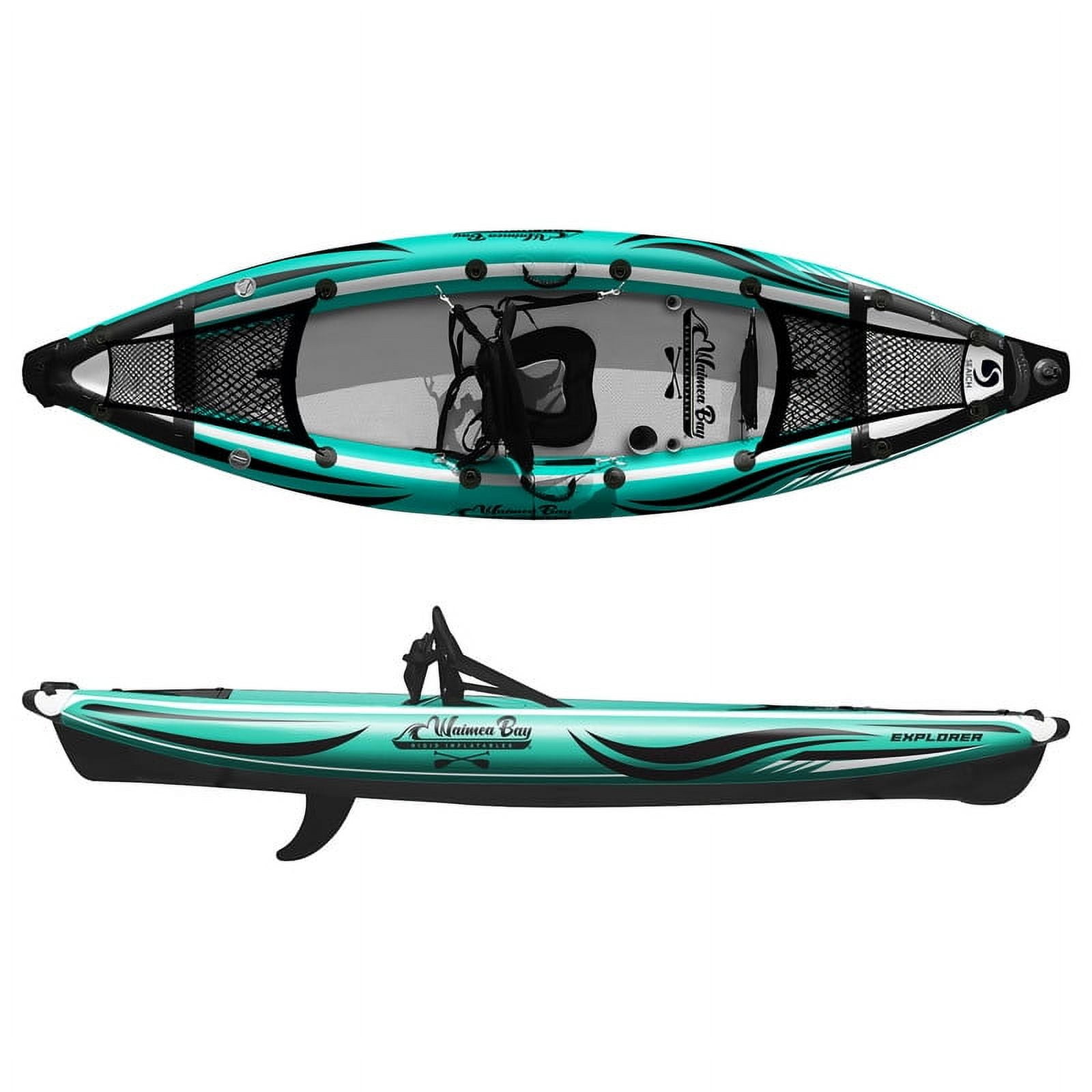 Waimea Bay Explorer 9.5' 1-Seater Rigid Inflatable - Durable Fishing ...