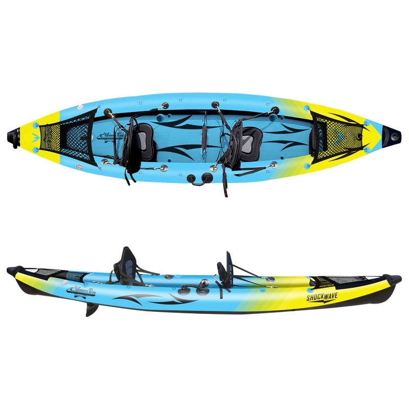 Waimea Bay Shockwave 12.8' 2-Seater Rigid Inflatable - Durable Fishing ...