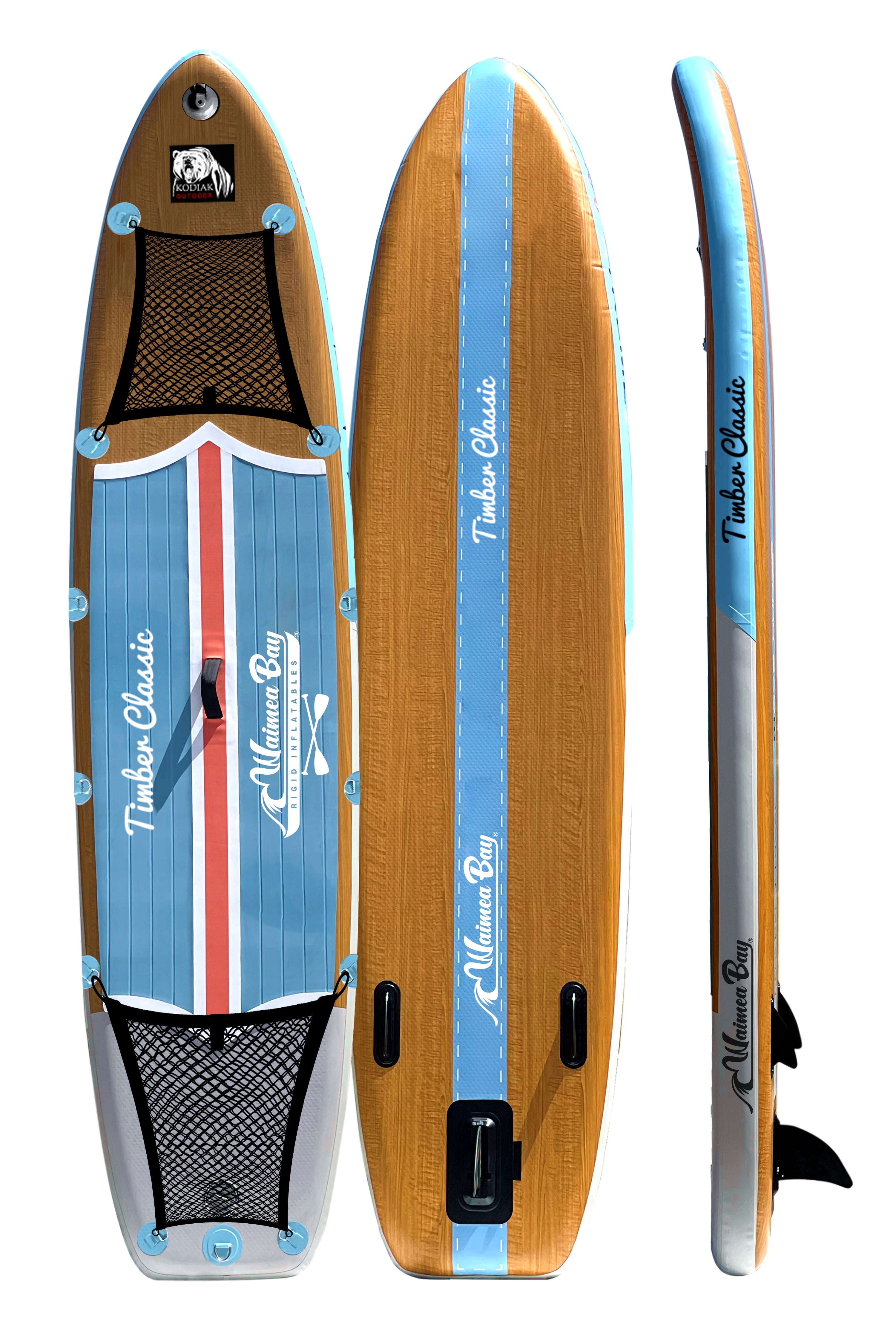 Waimea Bay Timber Classic 10.5' All Round Rigid Inflatable Paddleboard ...