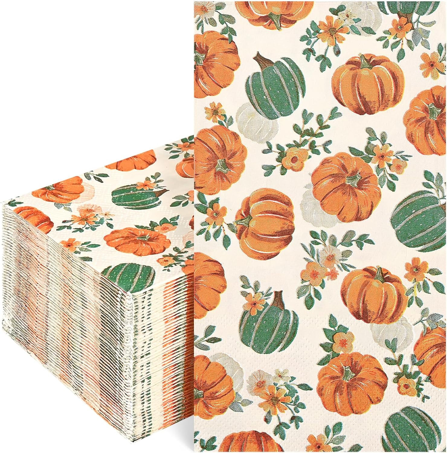 Waipfaru 50 Pcs Thanksgiving Napkins 3-Ply Disposable Fall Paper ...