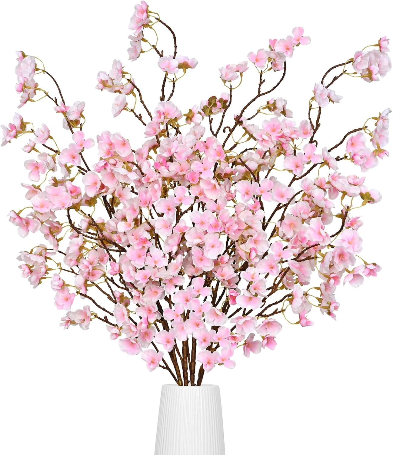 Waipfaru Artificial Cherry Blossom Branches, 40''Long Stems Faux Cherry ...