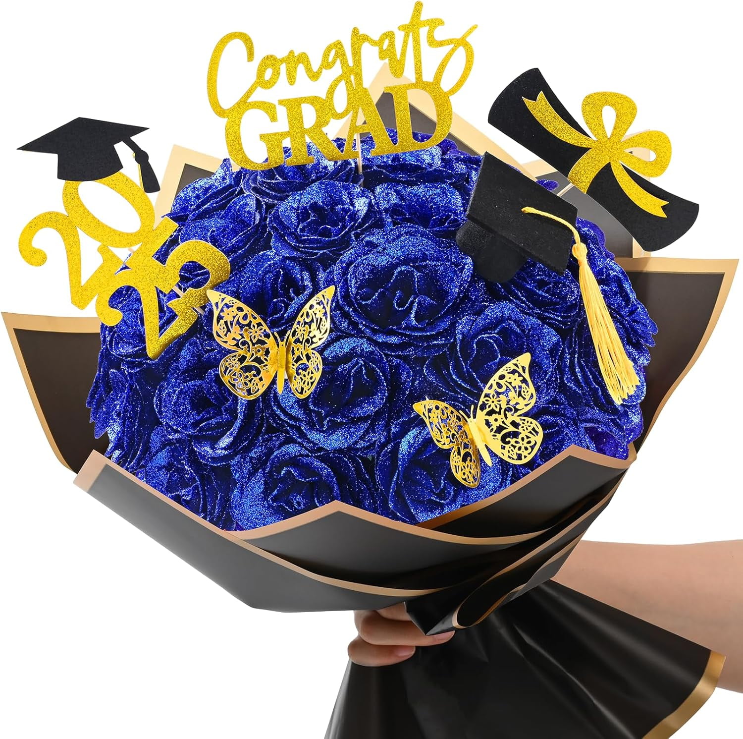 Waipfaru Graduation Gifts for Her,2025 Graduation Flower Gift,36 Pcs ...