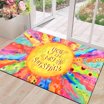 Waipfaru Summer Doormats Bohemian Sun Outdoor Mat Non Slip Rubber ...
