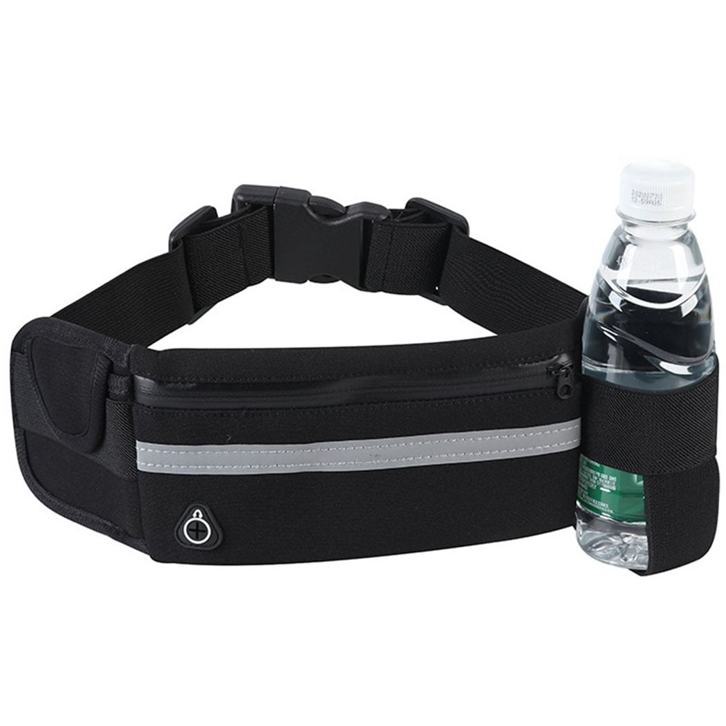 Coofit Waist Bag, Adjustable Waterproof Fanny Pack, Black Neoprene Hip ...