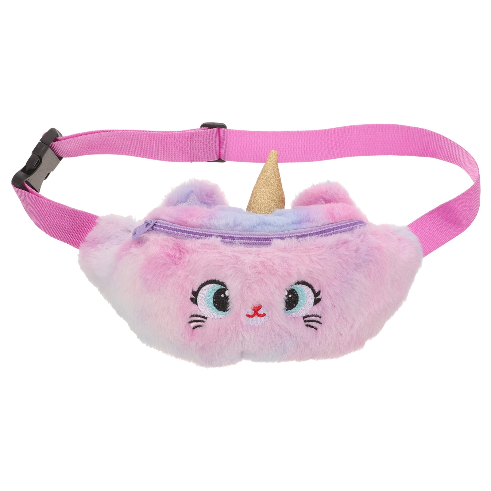 WHAMVOX HOMEMAXS Girls Unicorn Waist Bag Plush Belt Pouch Chest Bag ...