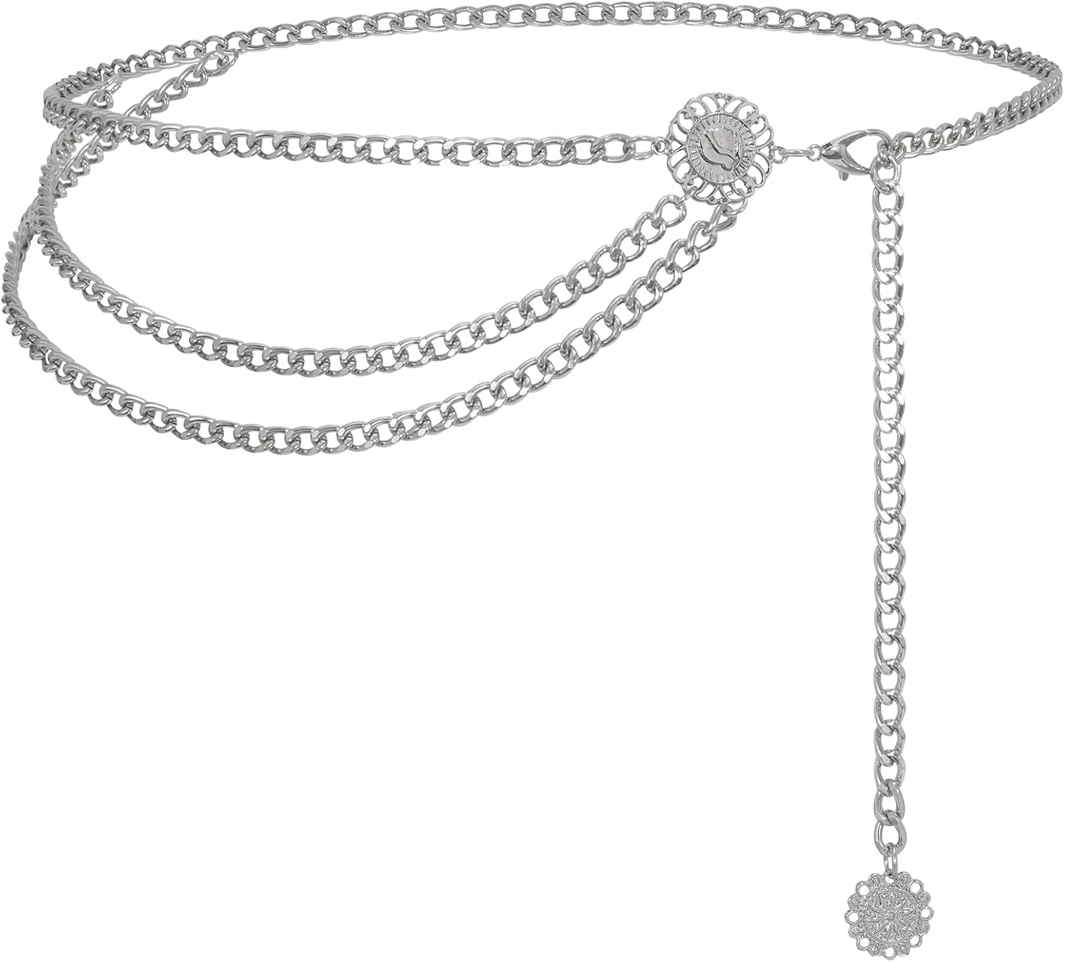 Waist Chain Belt Women Ladies Adjustable Body Waist Link Belts for ...