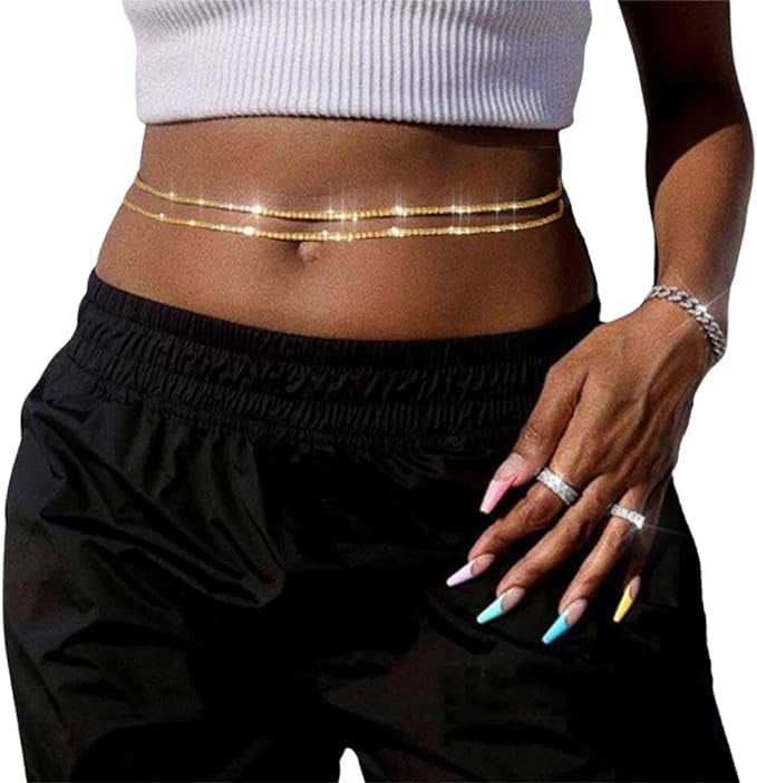 Waist Chains (Gold Double Waist Chain) - Walmart.com