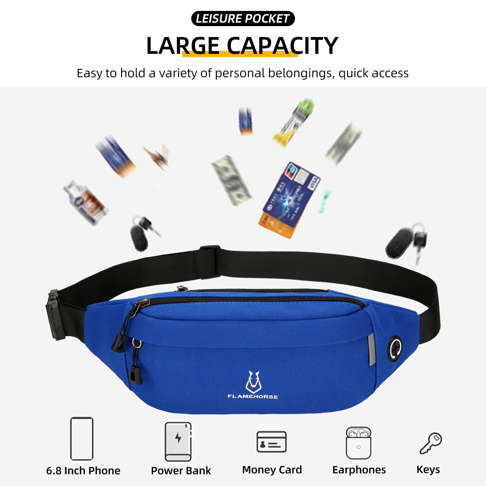 Waist Pack,Waterproof Waist Cloth Fanny With Waist Cloth Fanny Wotao ...