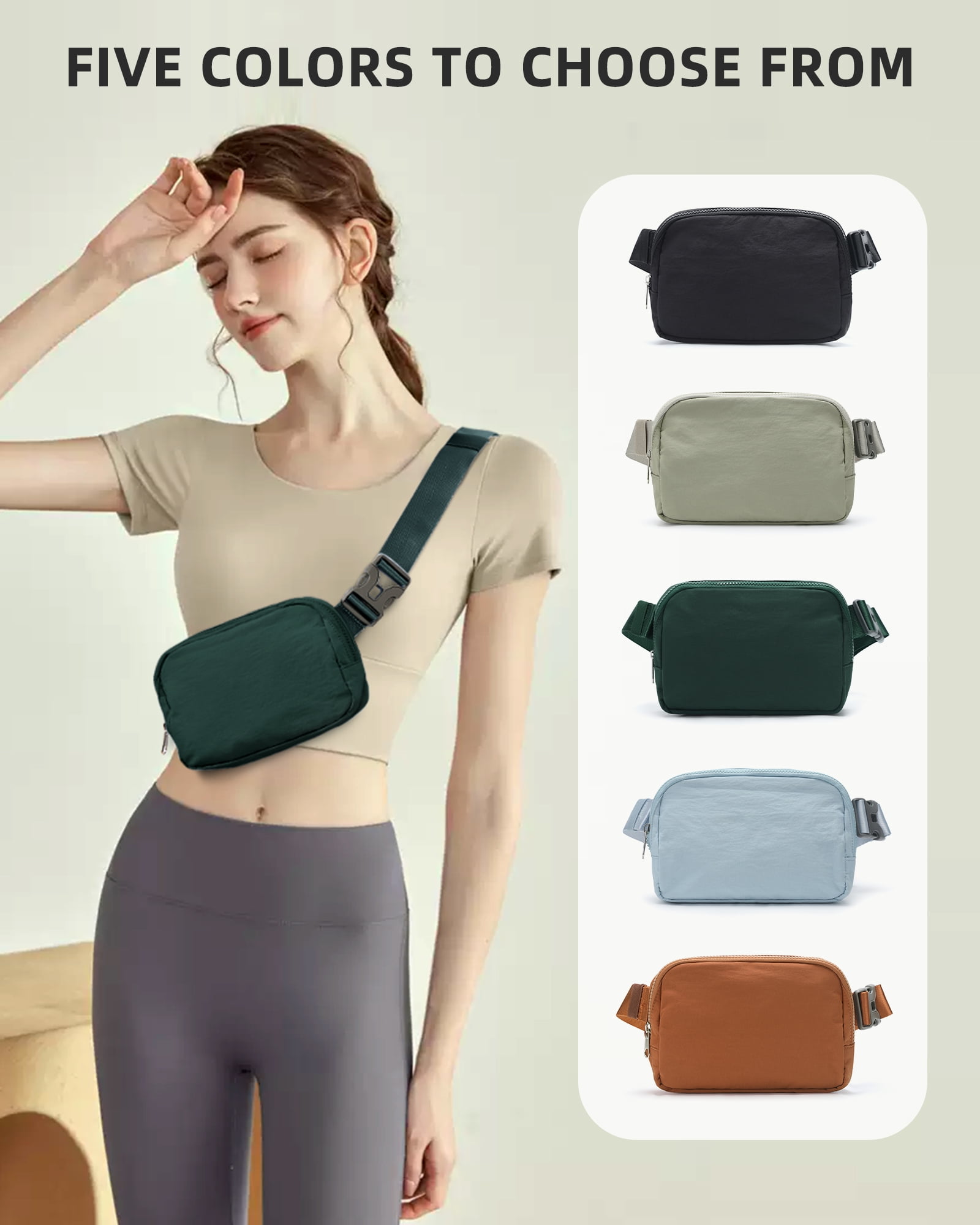 Waist Pack for Running Fanny Pack for Women and Men Crossbody Belt Bag ...