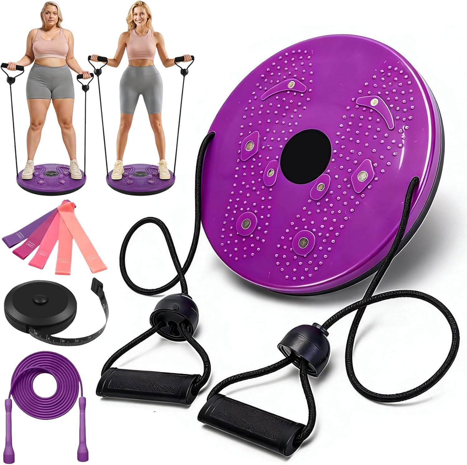 Waist Sculptor, 2026 New Waist Twister Machine Exercise with Arm Bands ...