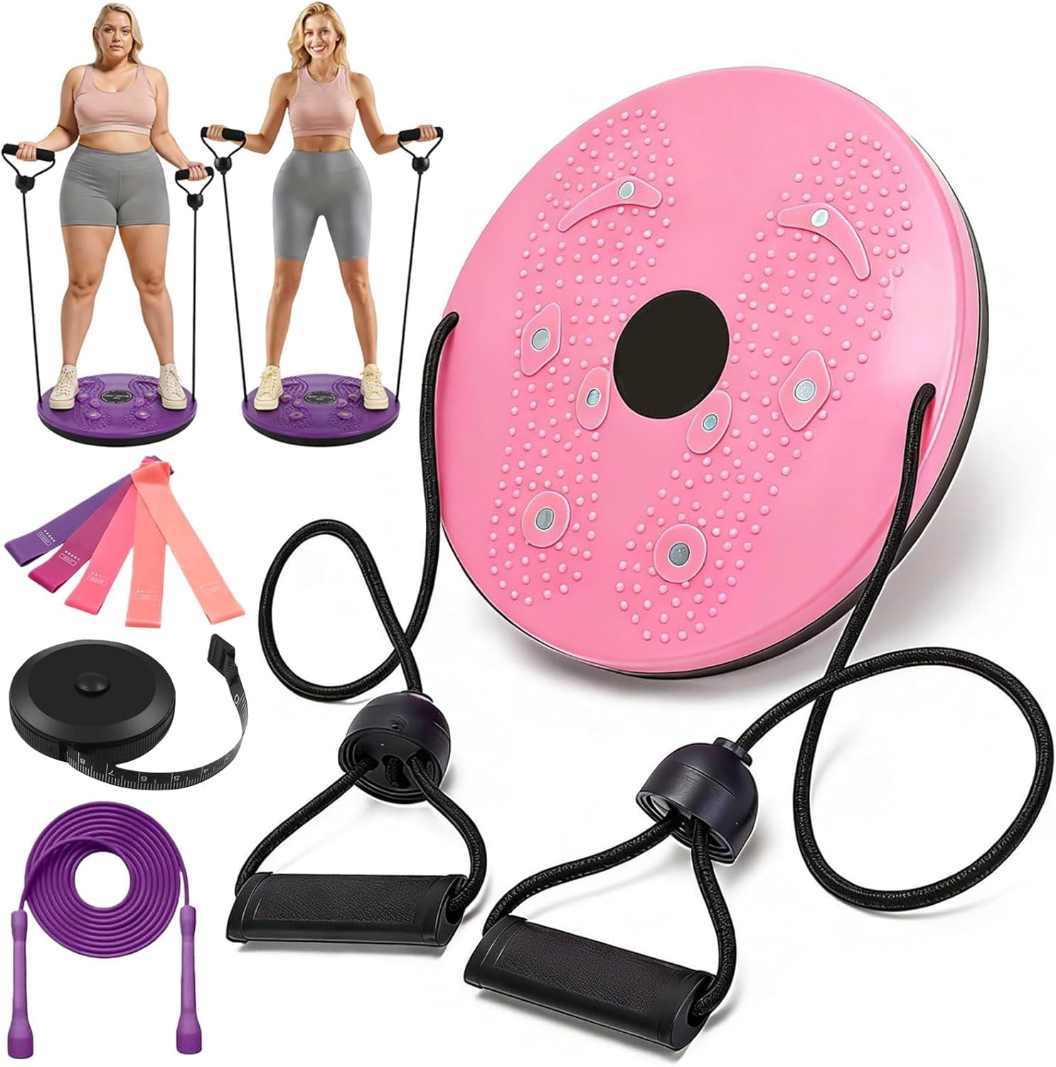 Waist Sculptor, 2026 New Waist Twister Machine Exercise with Arm Bands ...