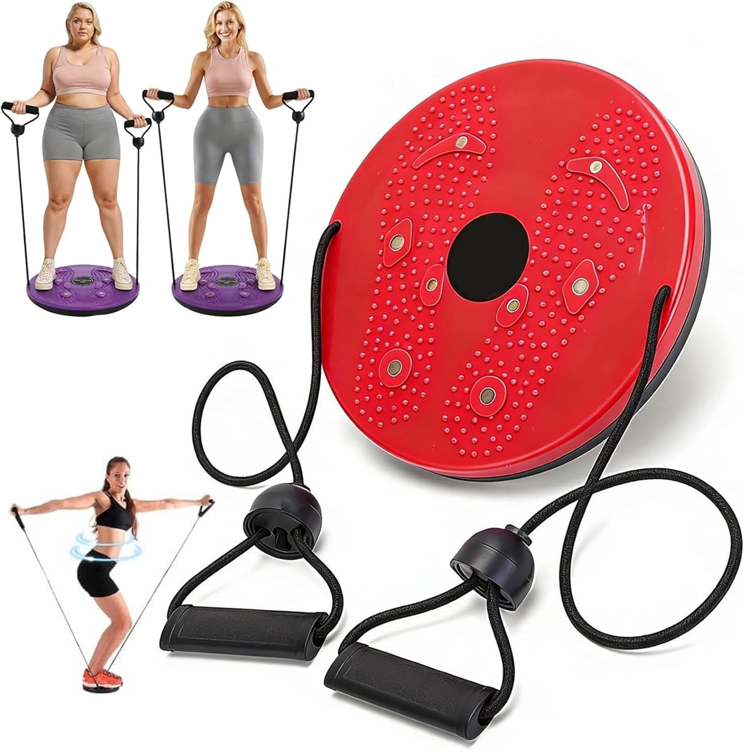 Waist Sculptor, 2026 New Waist Twister Machine Exercise with Arm Bands ...