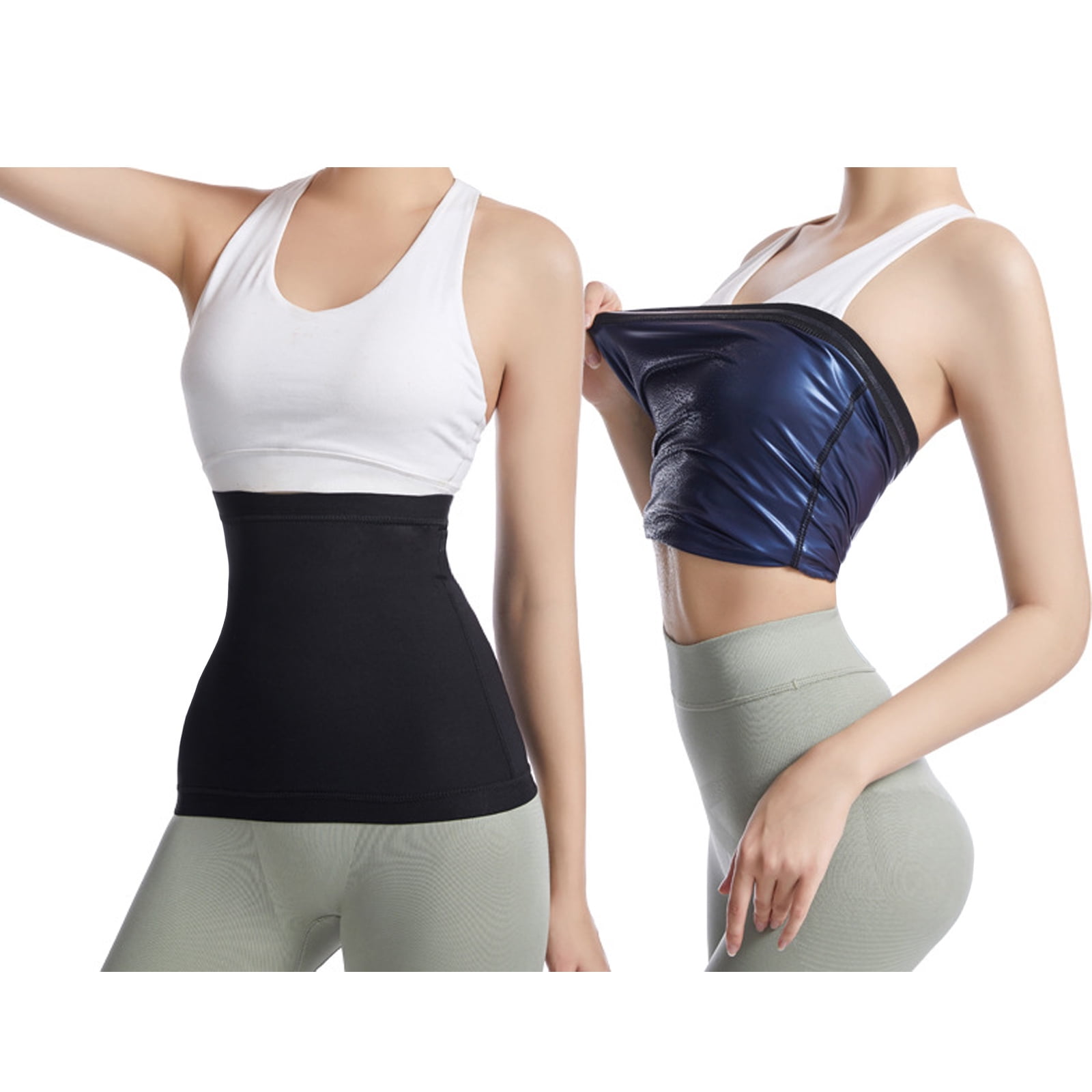 Waist Trimmer for Women - Sauna Slimming Belt - Sweat Workout Shaper ...