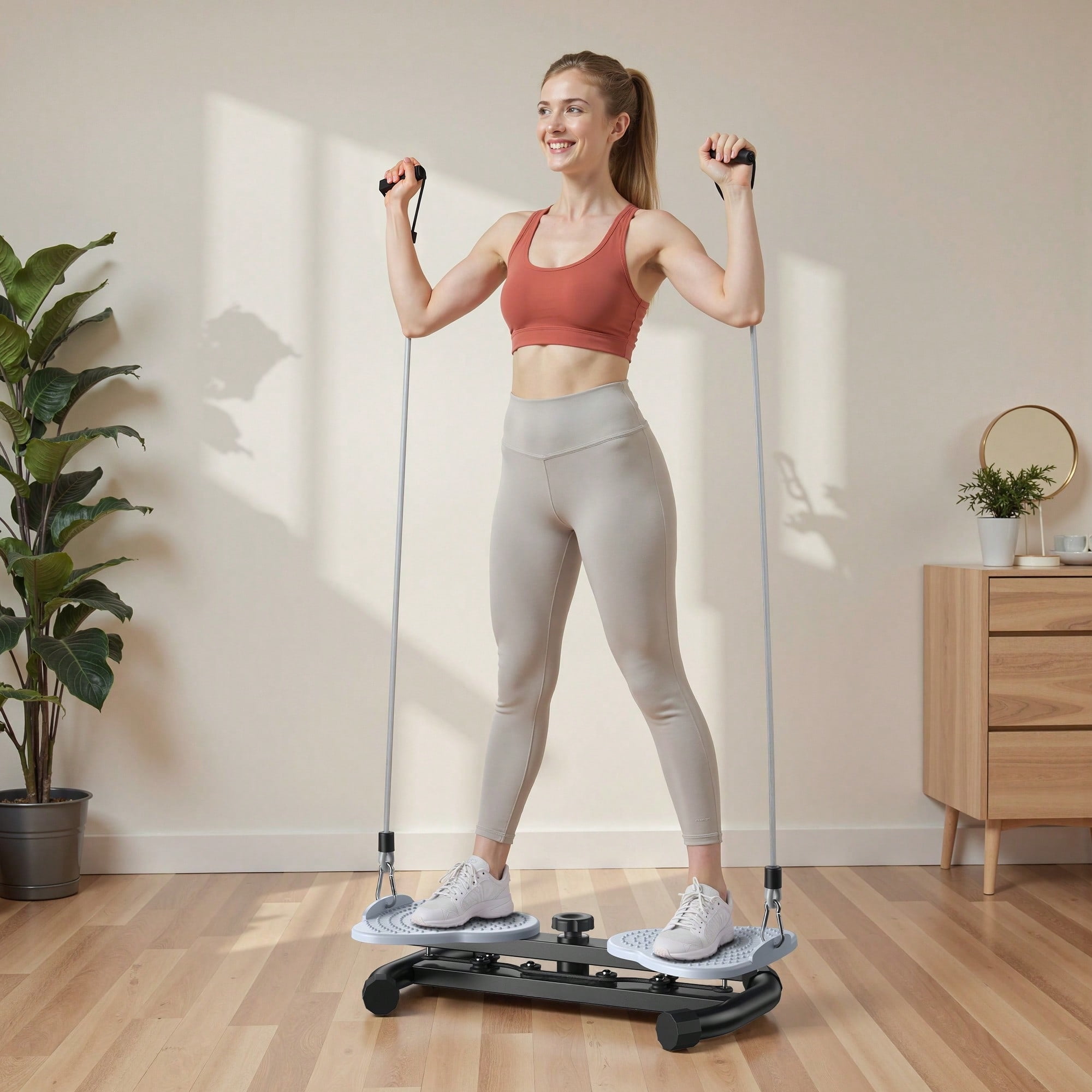 Waist Twister, Ab Machine With 300 Lbs Weight Capacity, For Core Ab ...