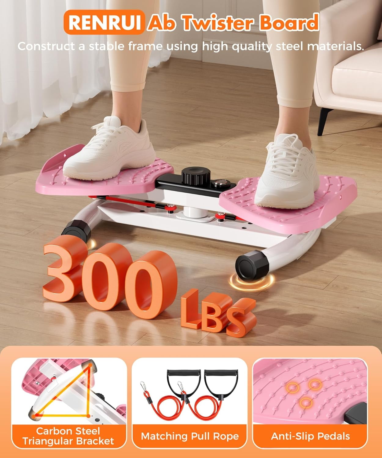 Waist Twister Machine Exercise Fitness Tool, Ab Twister Board with the ...