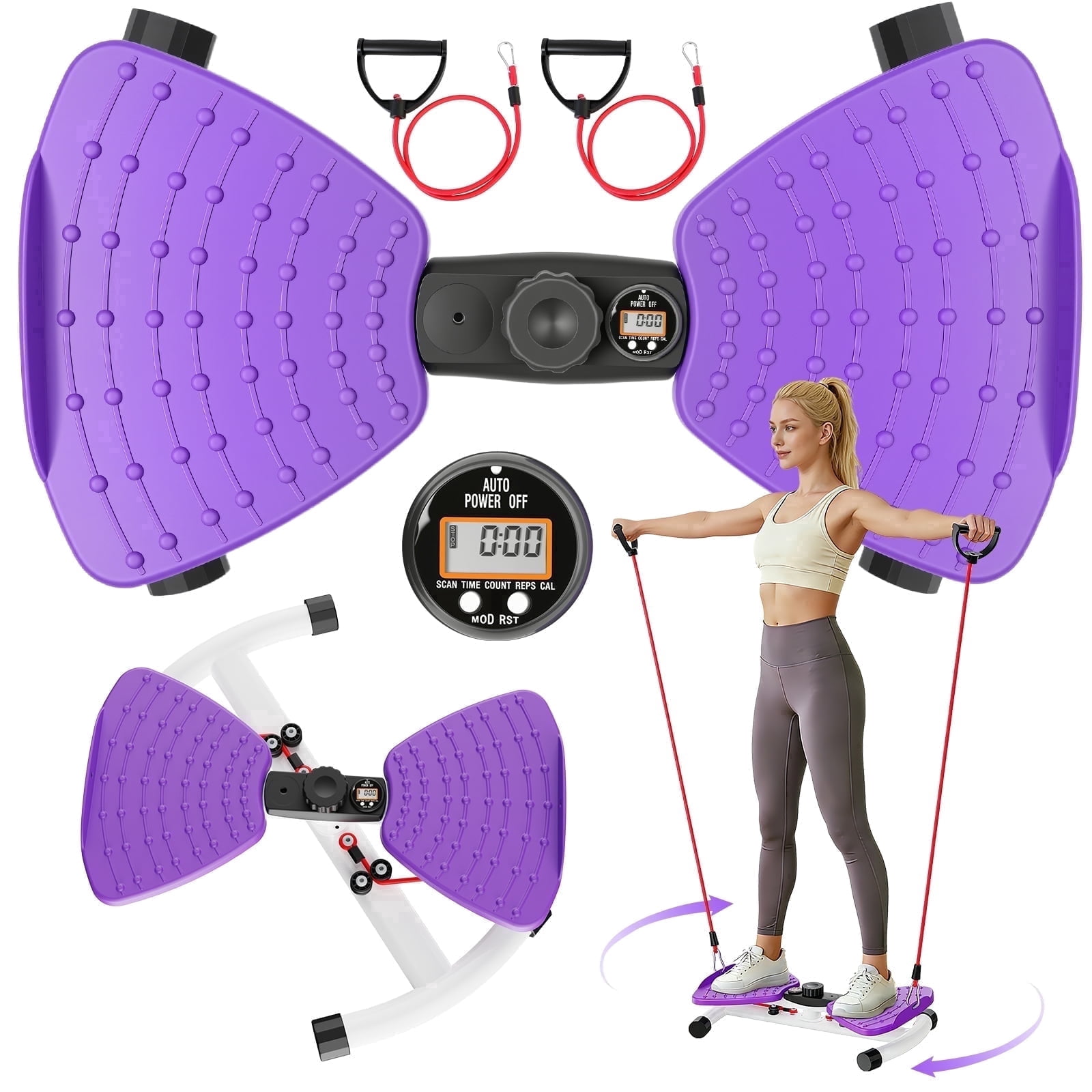 Waist Twister Machine, Silent Ab Toner Machine with LED Screen, Core ...