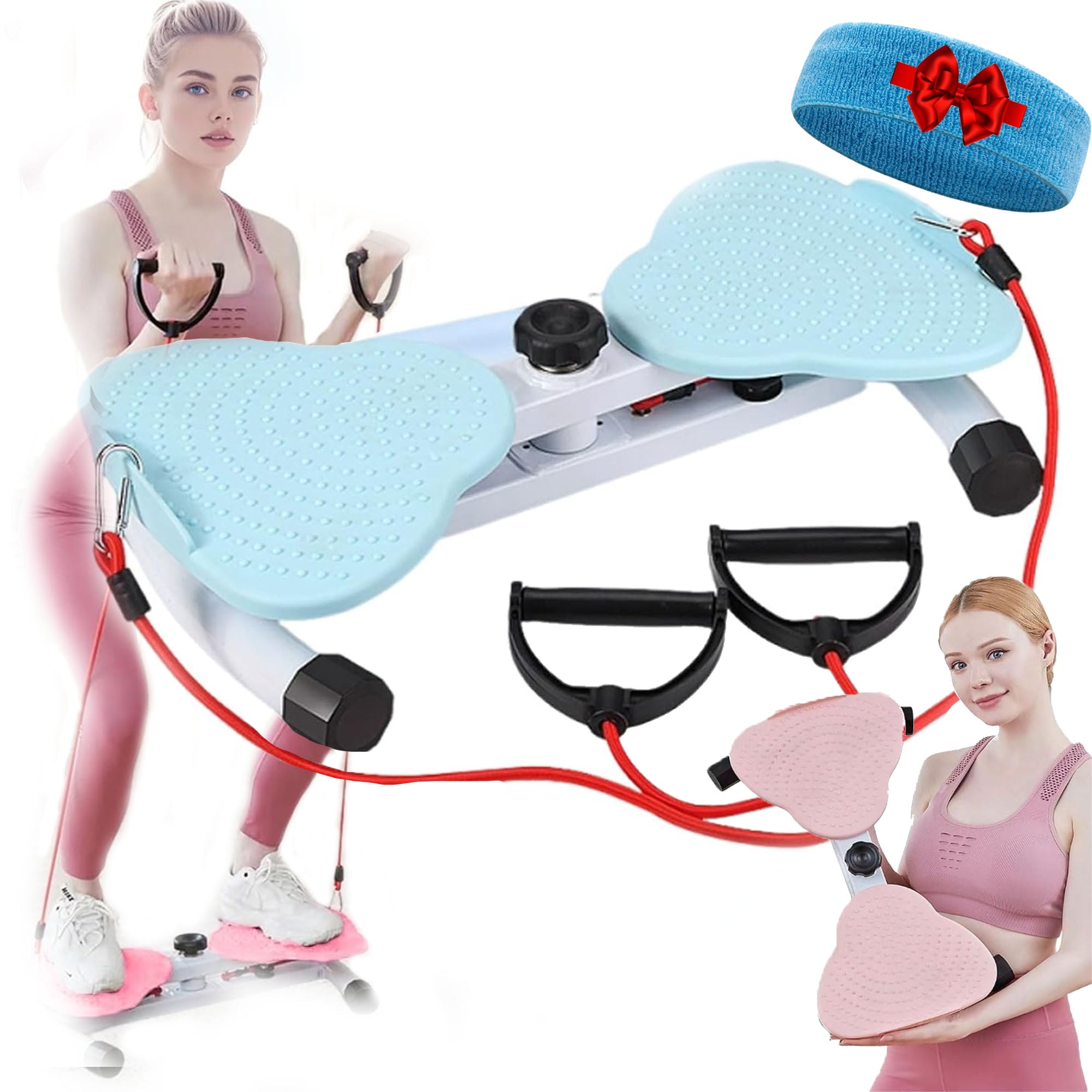 Waist Twisting Machine, Twist Board for Exercise, Waist Twisting Disc with Loop Resistance Bands ...