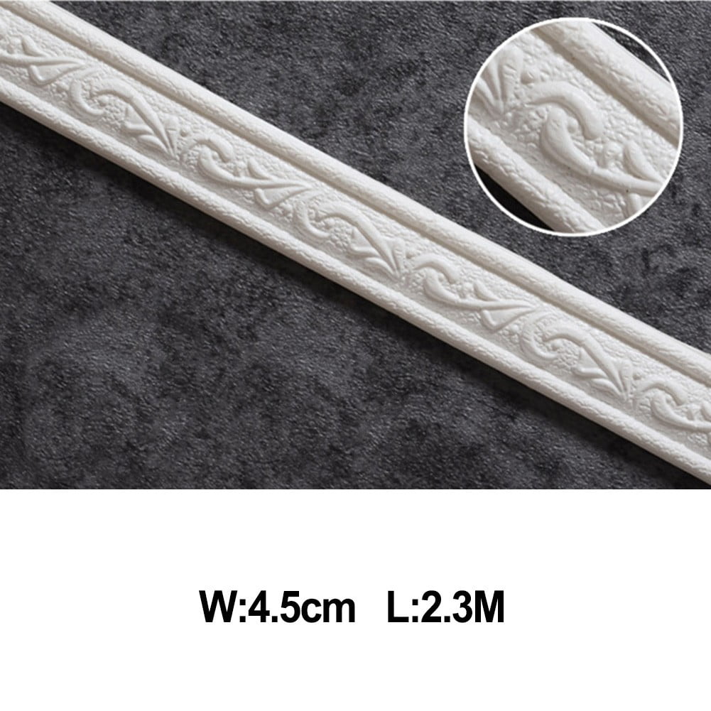 Waist line skirting line three-dimensional wall sticker 3D foam edge ...