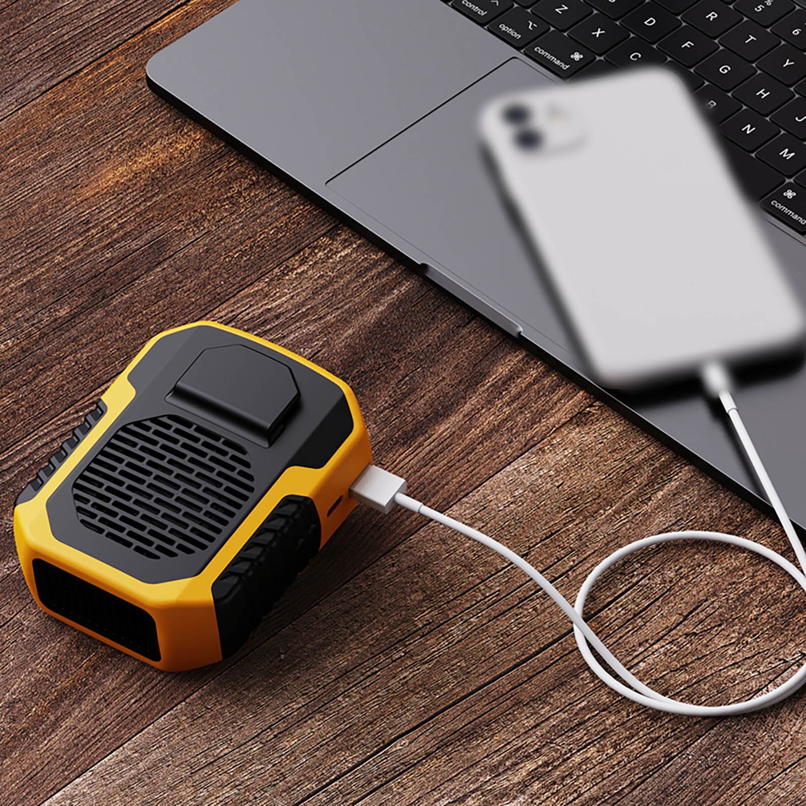 Waist-mounted Portable Fan, Multi-function Power Bank, Silent Cooling ...