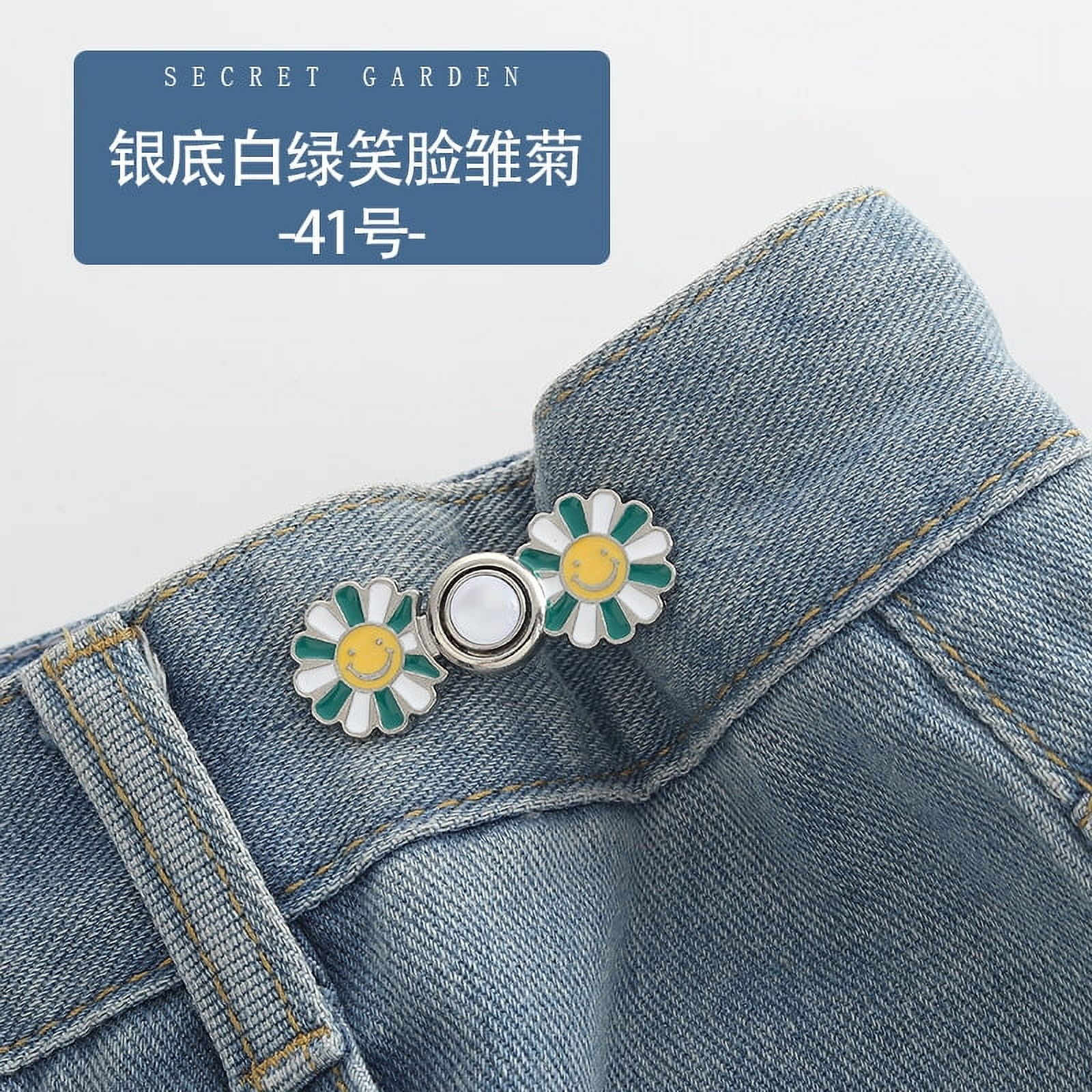 Waist-tight button metal buckle nail-free sewing free Hanfu snap ...
