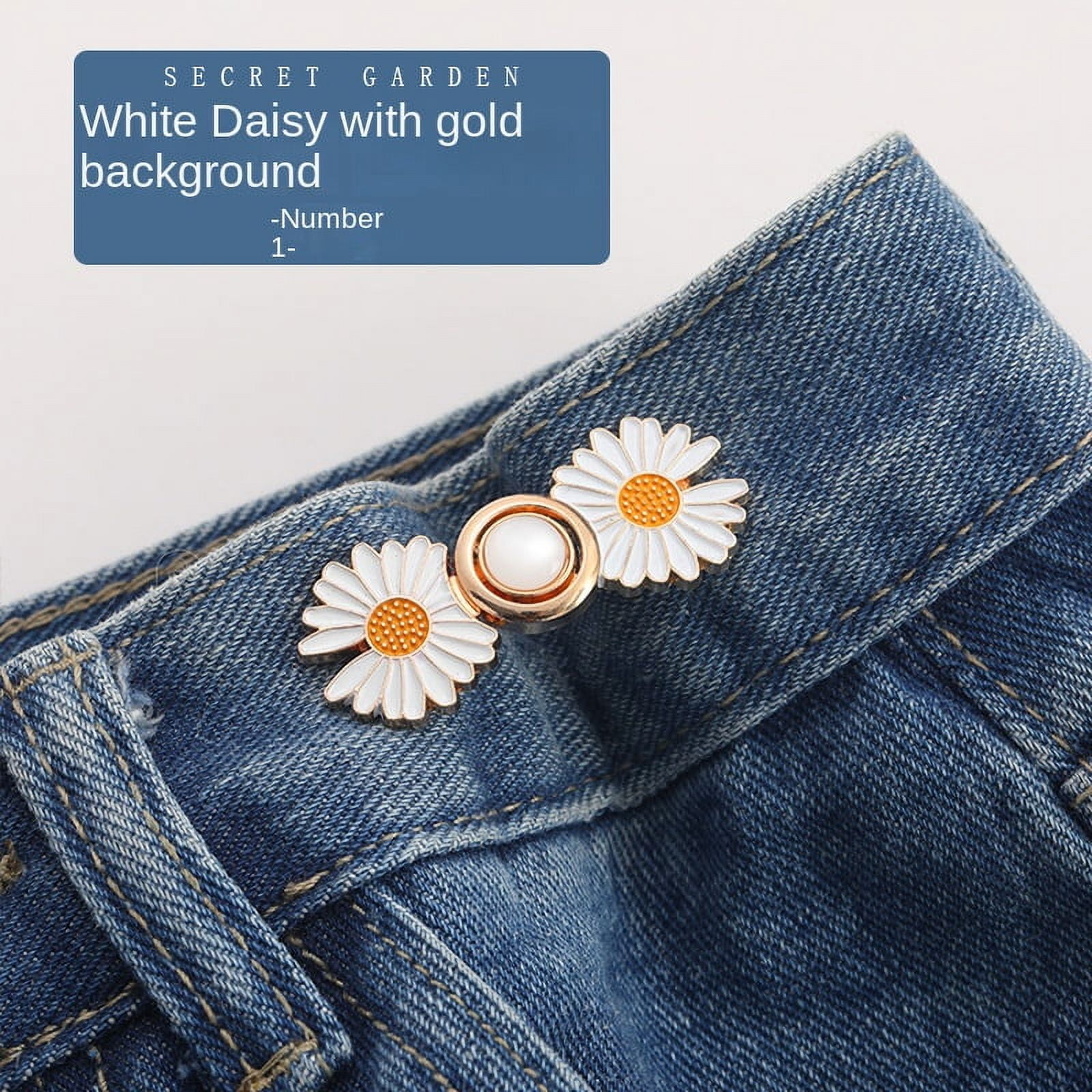 Waist-tight button metal buckle nail-free sewing free Hanfu snap ...