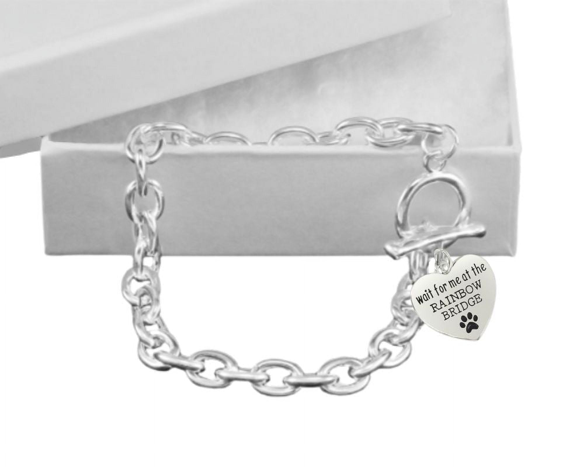 Wait For Me At The Rainbow Bridge Chunky Charm Bracelets - Walmart.com