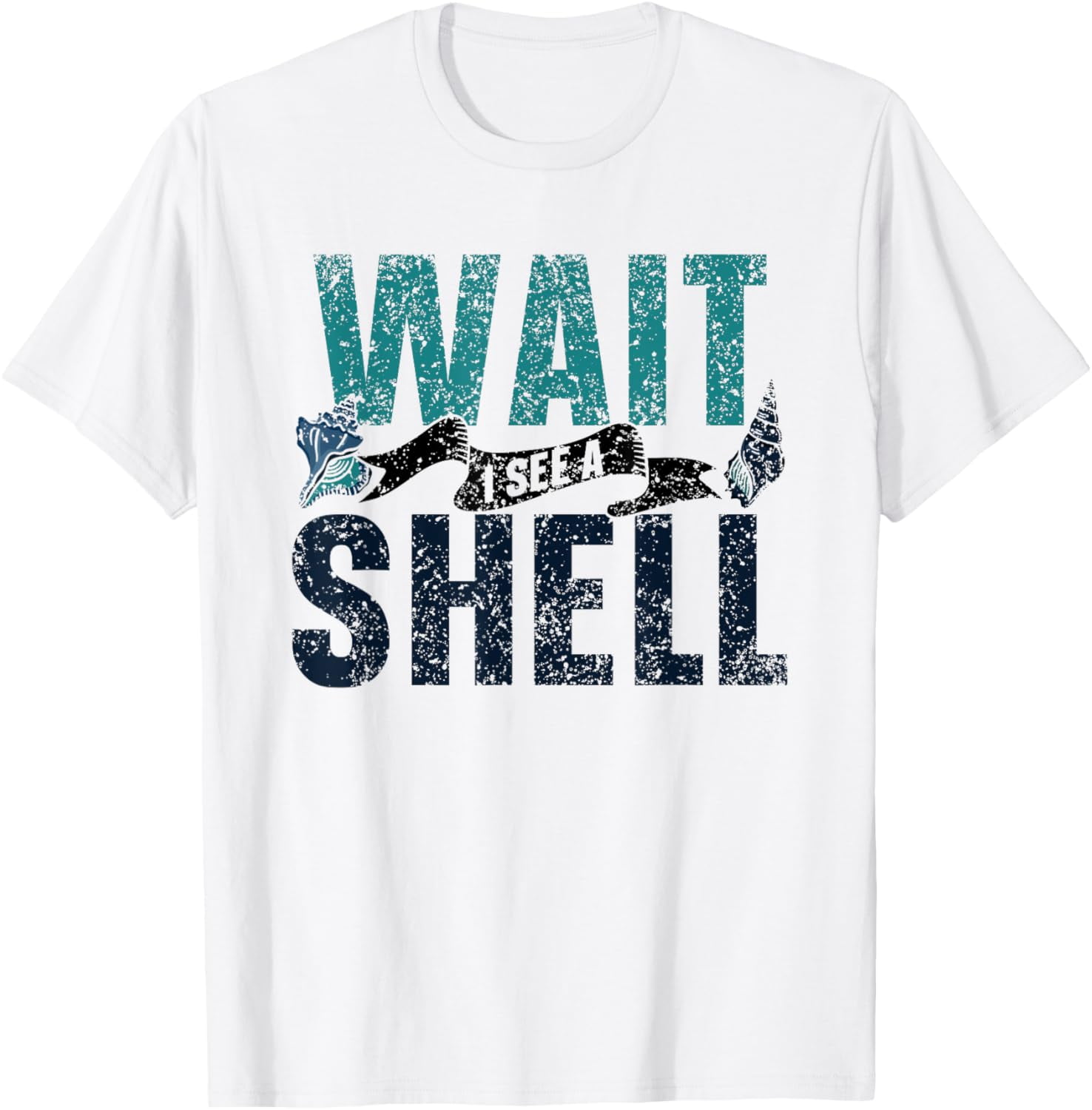 Wait I See A Shell Collect Seashells Seashell Beach T-Shirt - Walmart.com