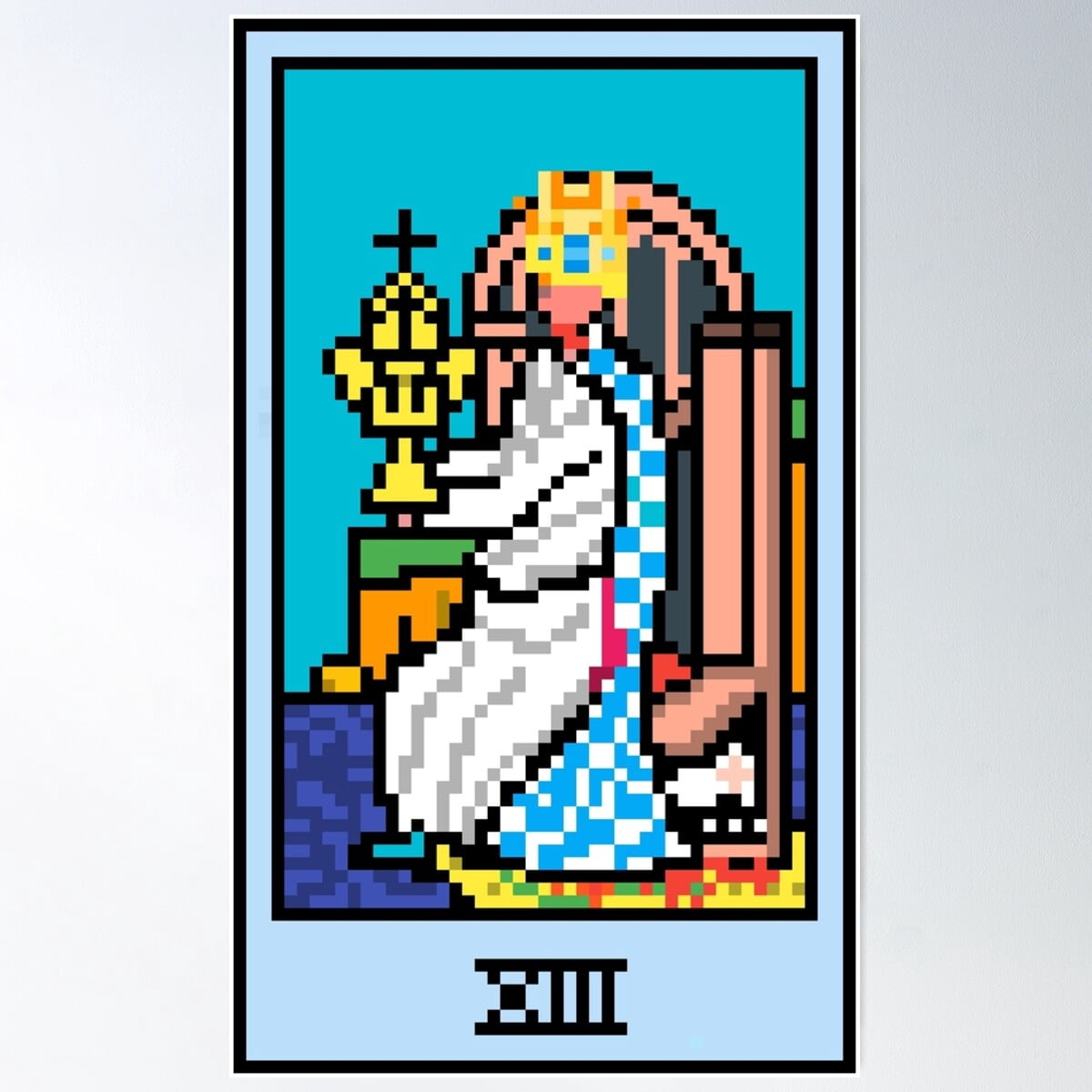 Wait, Is This Pixel Art Tarot? Black - Minor Arcana 'Queen Of Cups ...