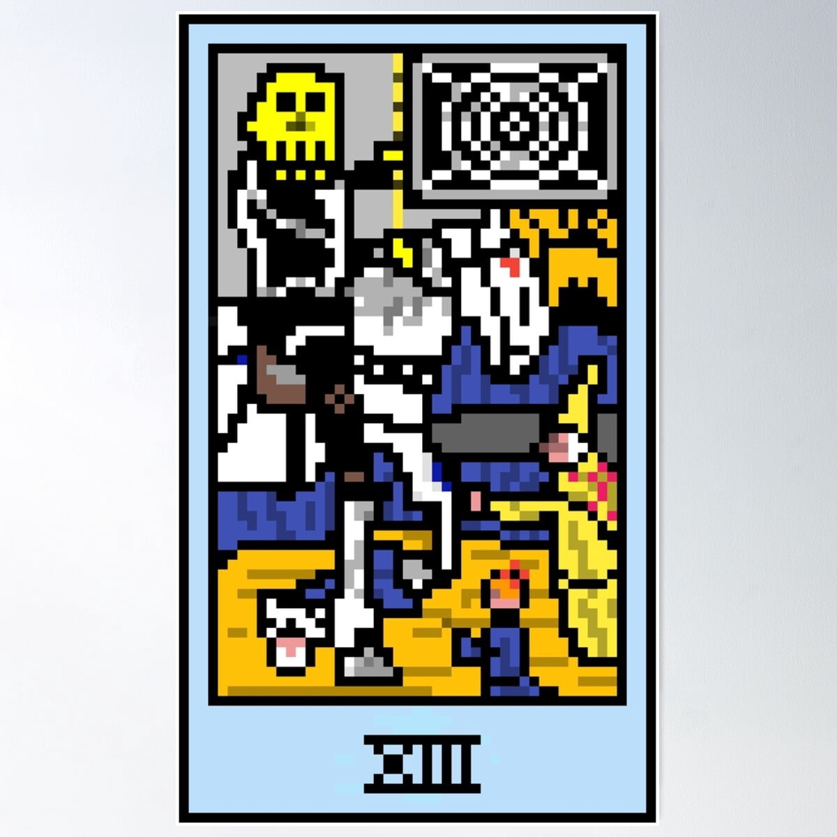 Wait, Is This Pixel Art Tarot? Blue - Major Arcana 'Death' (Design For ...