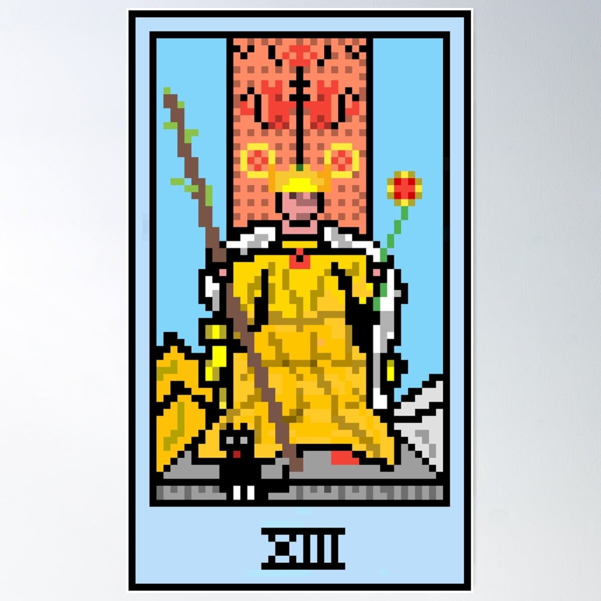 Wait, Is This Pixel Art Tarot? Blue - Minor Arcana 'Queen Of Wands ...