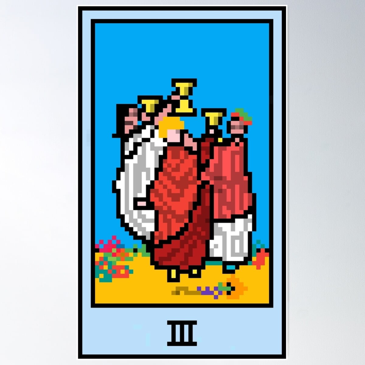 Wait, Is This Pixel Art Tarot? Green - Minor Arcana 'Three Of Cups ...