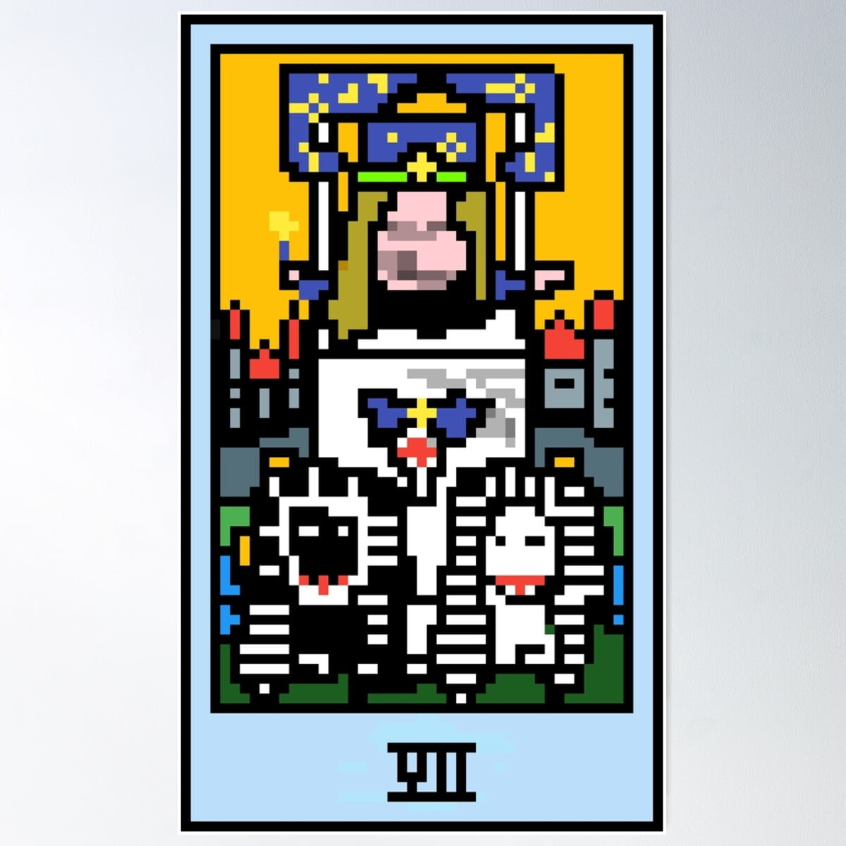 Wait, Is This Pixel Art Tarot? White - Major Arcana 'The Chariot ...