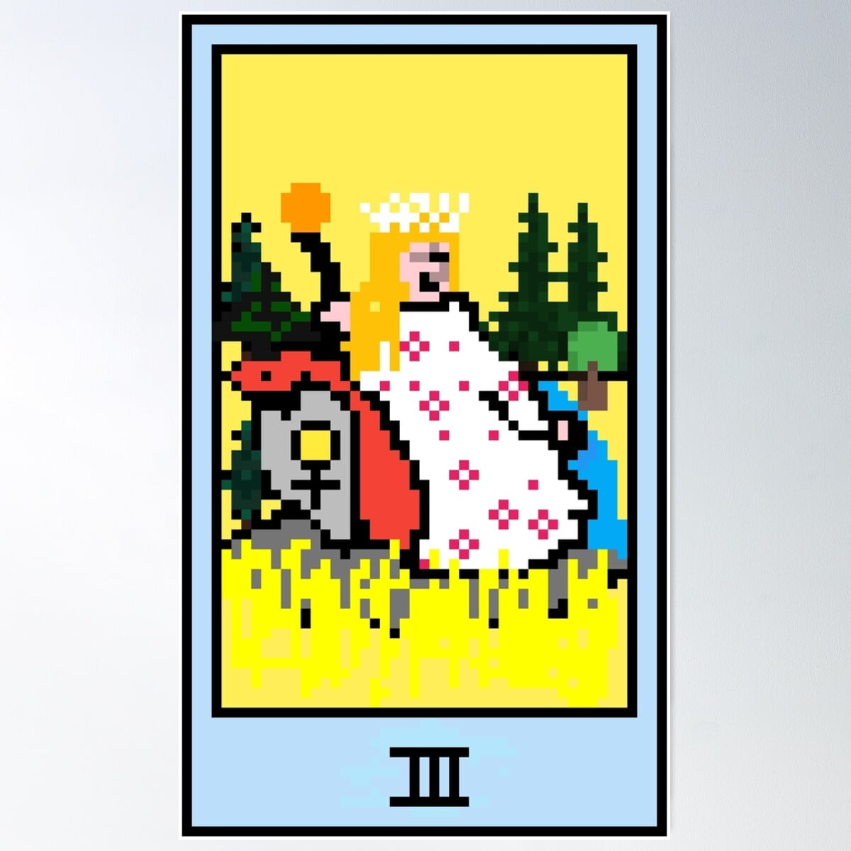 Wait, Is This Pixel Art Tarot? Yellow - Major Arcana 'The Empress ...