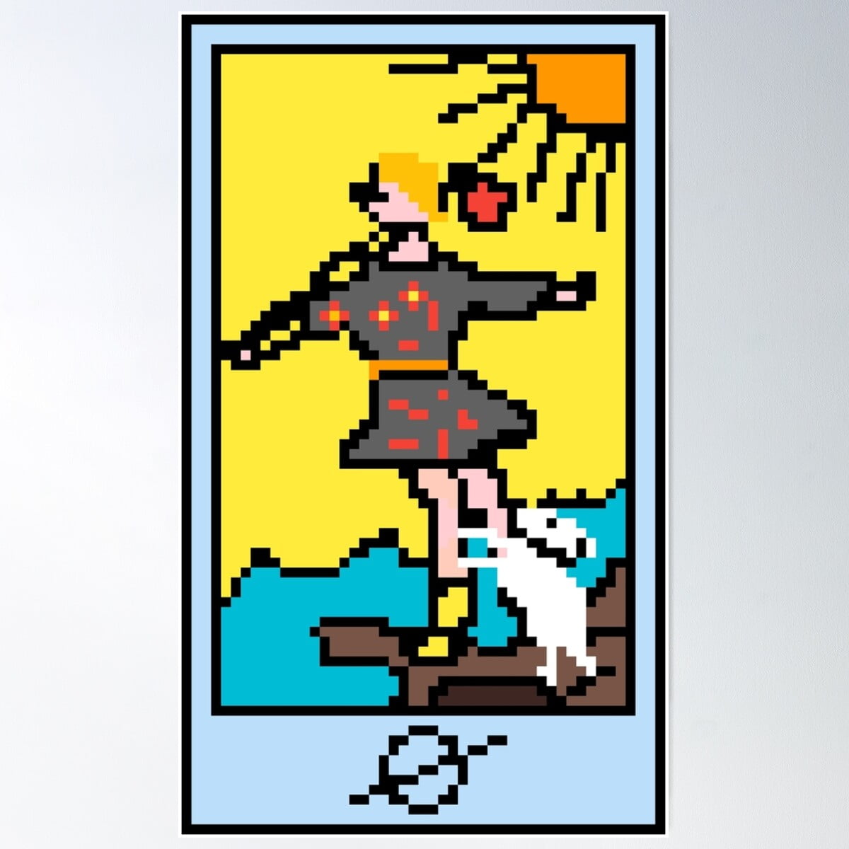 Wait, Is This Pixel Art Tarot? Yellow - Major Arcana 'The Fool' (Design ...