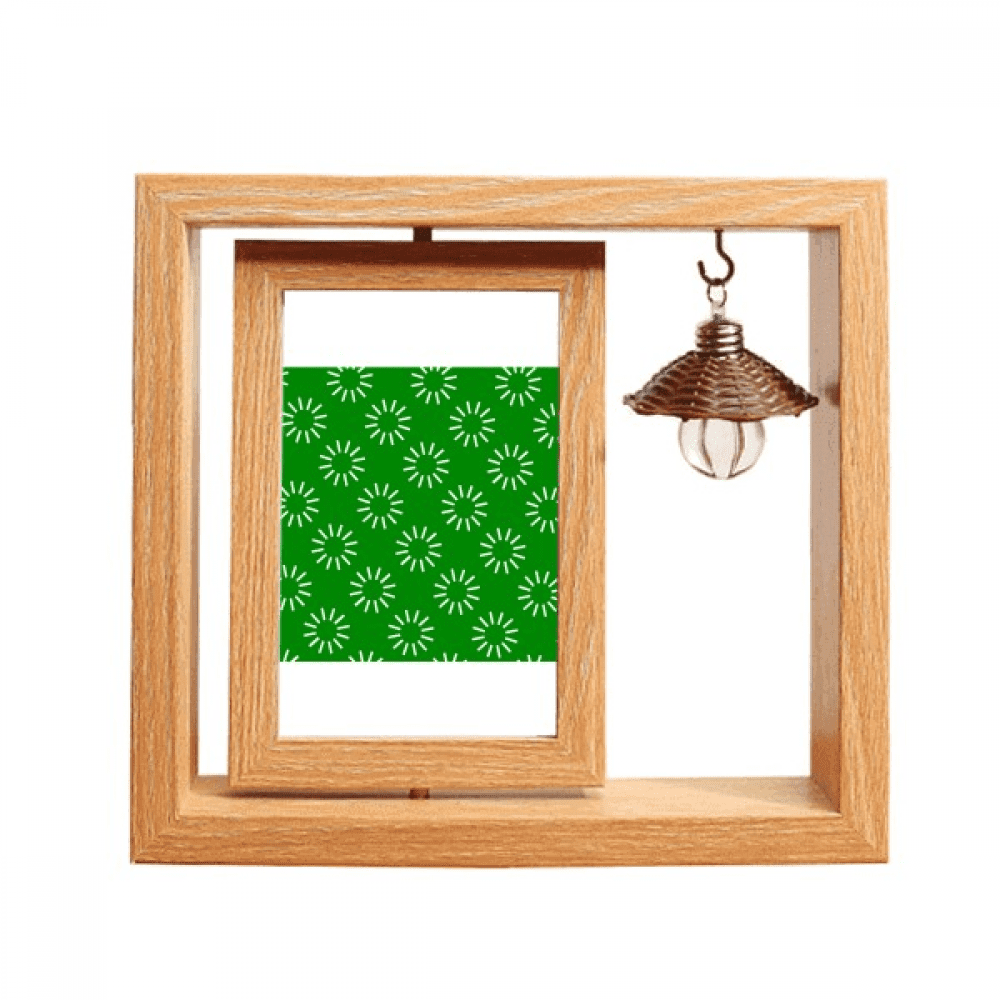Wait Rotate Seal Patterns Wooden Rotating Picture Photo Frame 4x6 ...