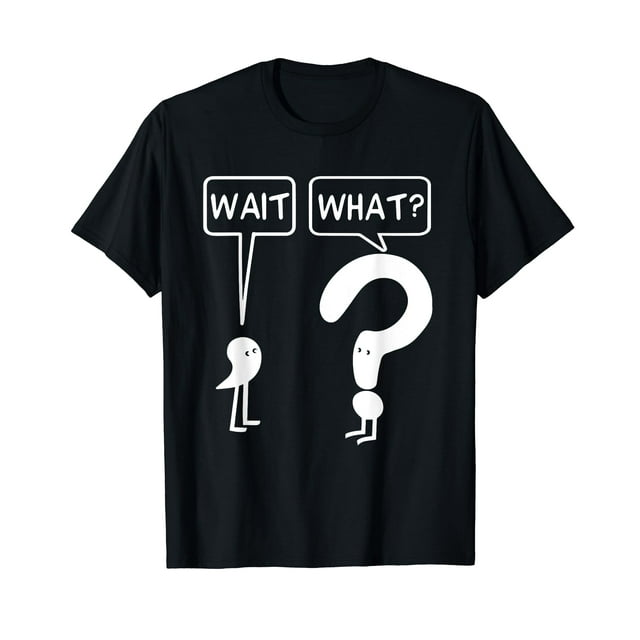 Wait, What? Apostrophe Question Mark Funny English Teacher T-Shirt ...