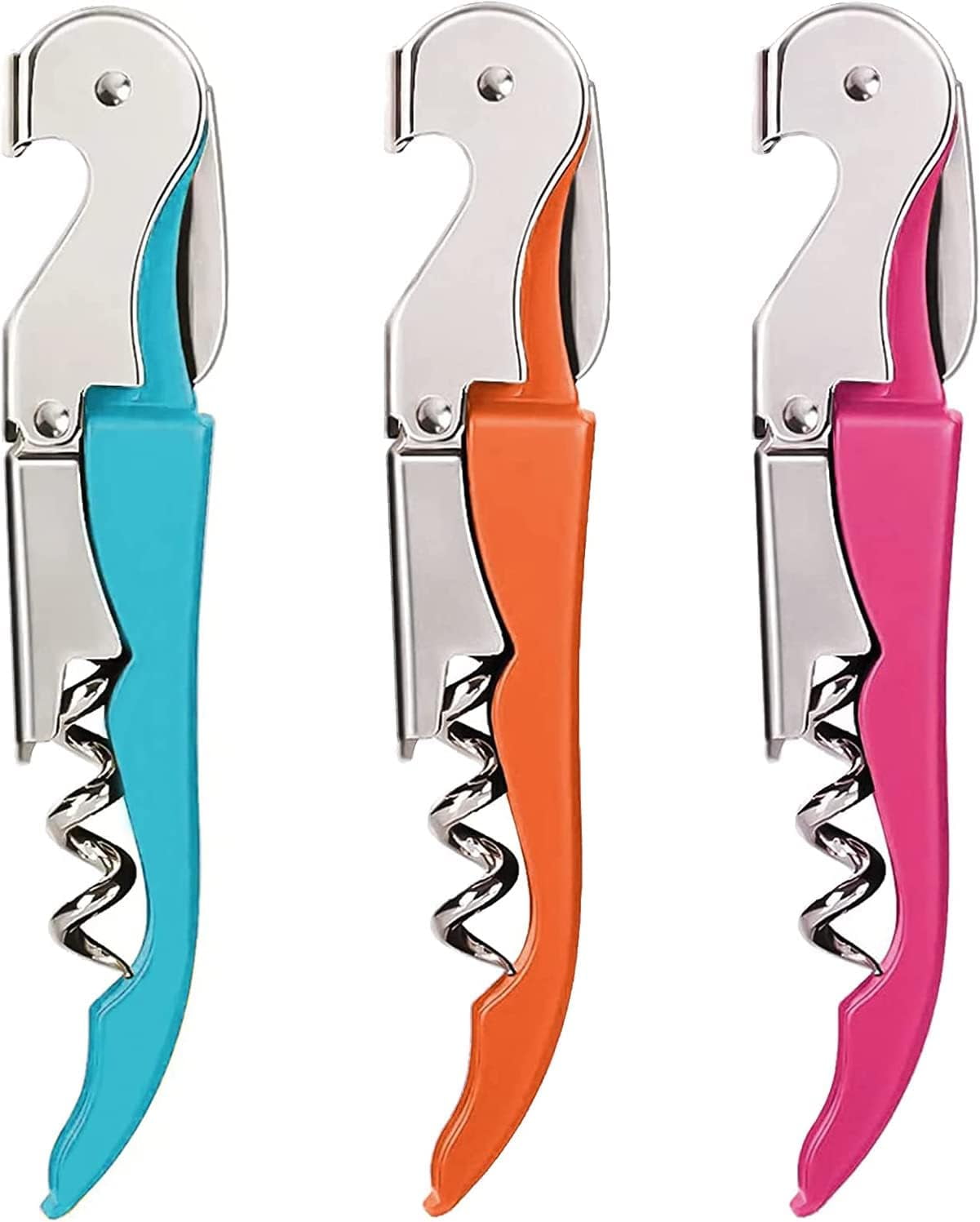 Waiter Corkscrew with Foil Cutter Heavy Duty Pack of 3, Professional ...