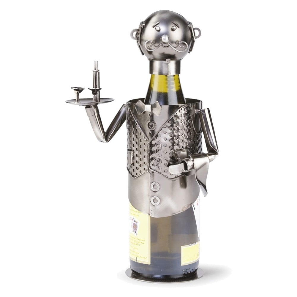 Waiter Server Butler Metal Wine Caddy Bottle Holder - Walmart.com