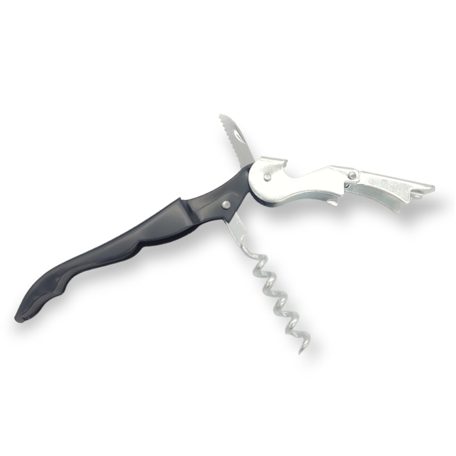 Waiter's Corkscrew Wine Bottle Opener - Built In Cork Remover & Foil ...