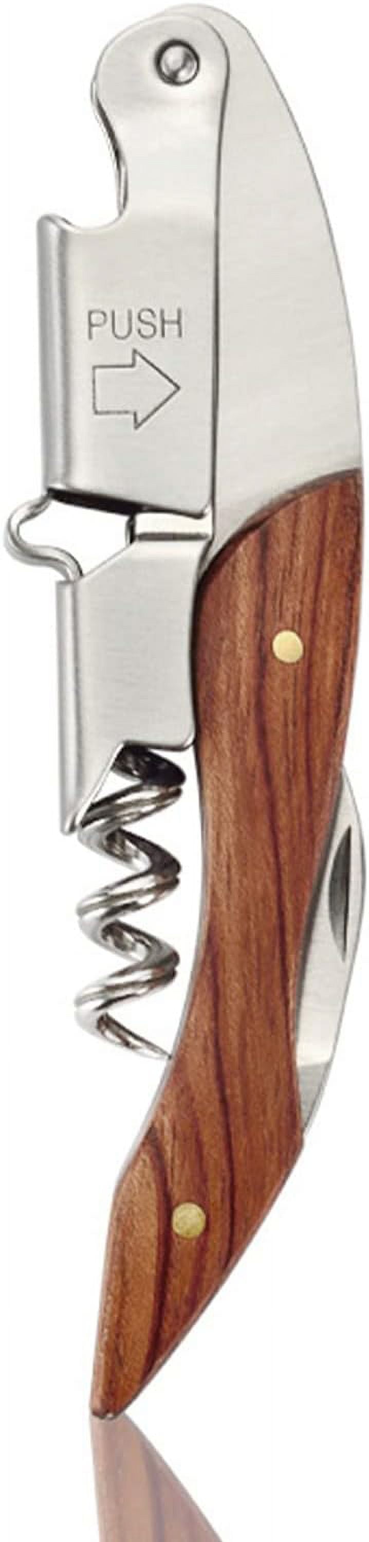 Waiters Corkscrew, Professional Wine Opener with Wood Handle, Bottle ...