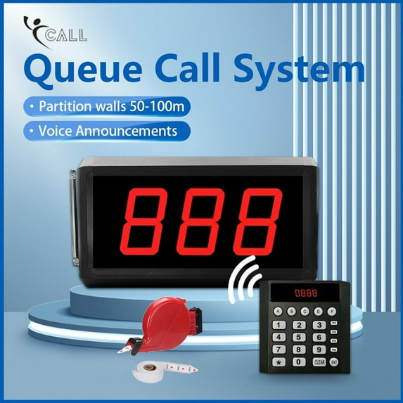Waiting Number System Wireless Queue Calling System With Ticket ...