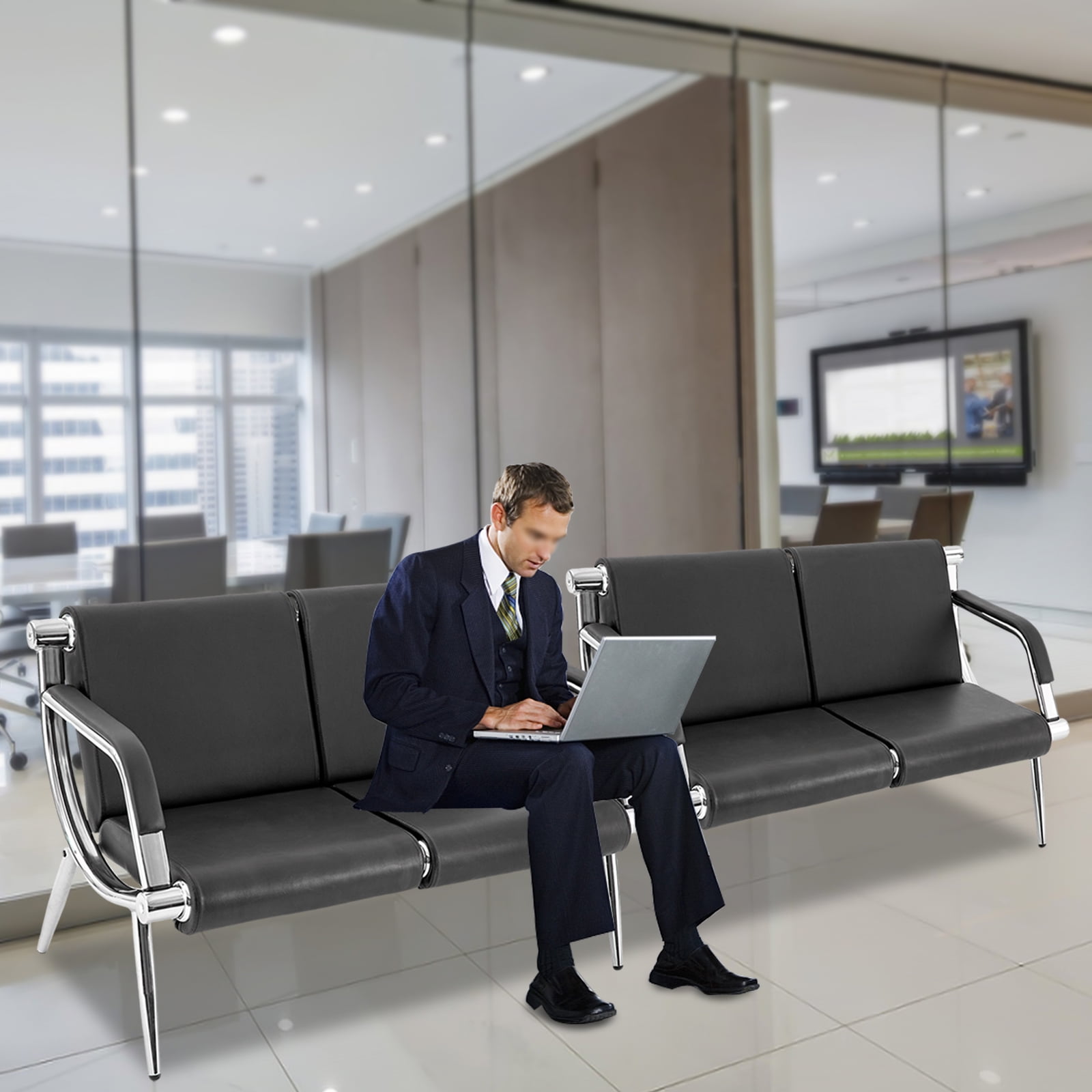 Waiting Room Benches with 2 Seats for Airports, Hospitals, Bus Stops ...