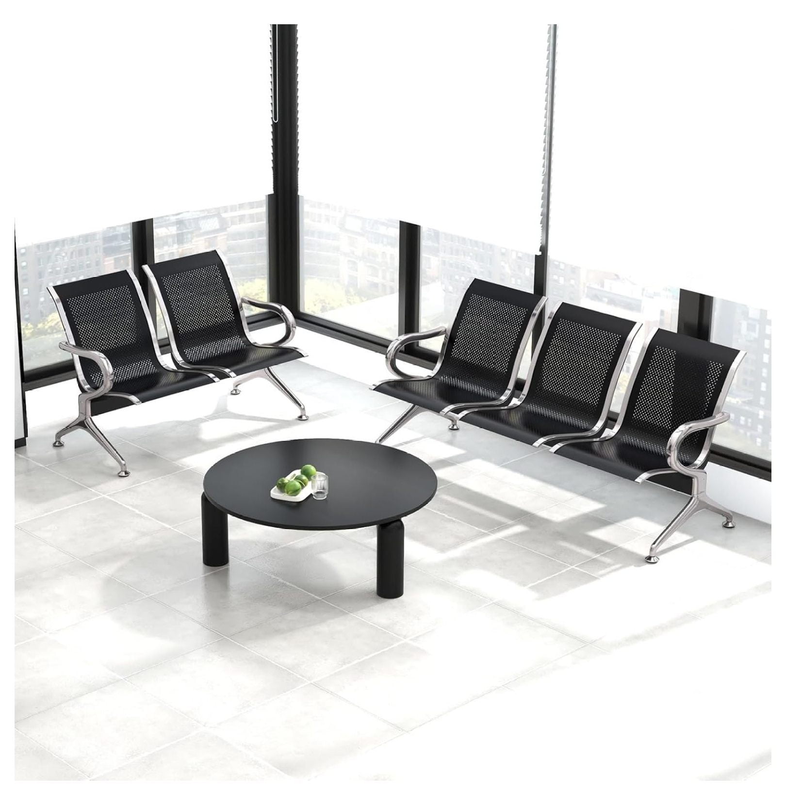 Waiting Room Chair Bench - Guest Reception Chairs for Airport Hospital ...