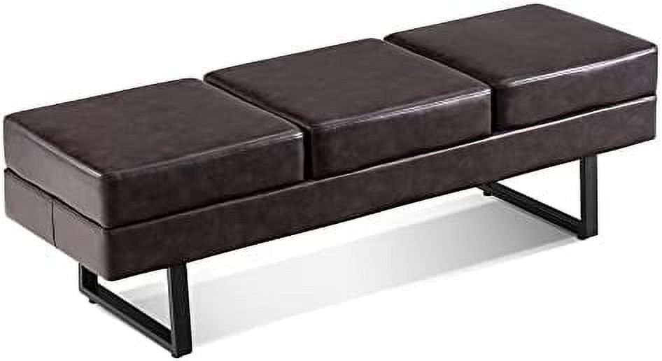 Waiting Room Chairs, Heavy Duty Office Guest Reception Bench, Faux ...