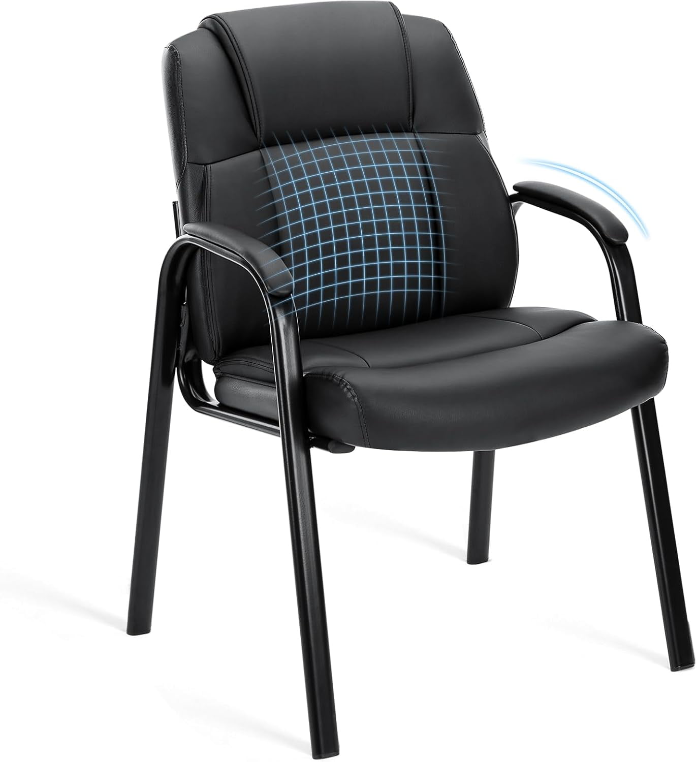 Waiting Room Chairs Set of Leather Office Desk Reception Guest ...