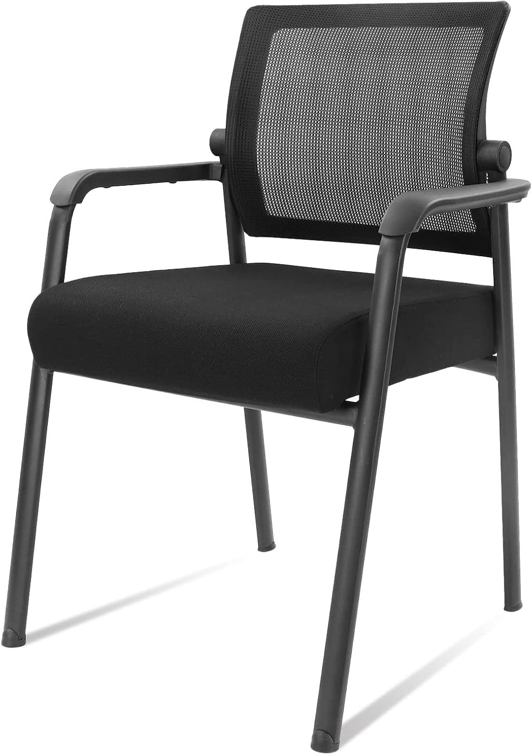 Waiting Room Reception Chairs No Wheels, Ergonomic Mid-Back Mesh Office ...